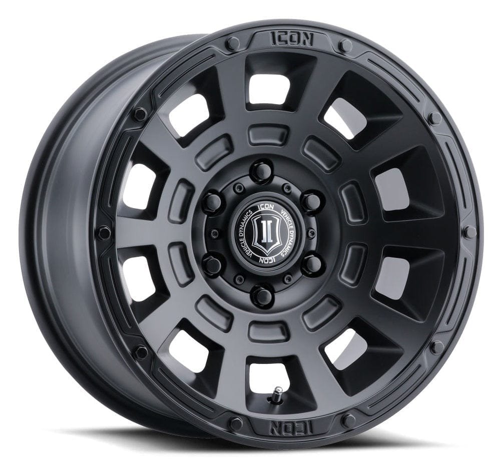 ICON THRUST 17X8.5 6X139 ET+0 BOCIN: 106.1 BLACK - SuperLlantas
